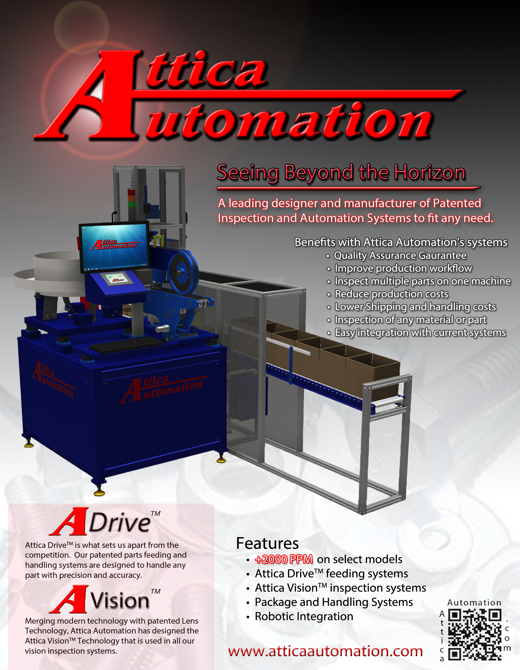 The new AV-B100-G3 fastener inspection machine – Attica Automation Inc